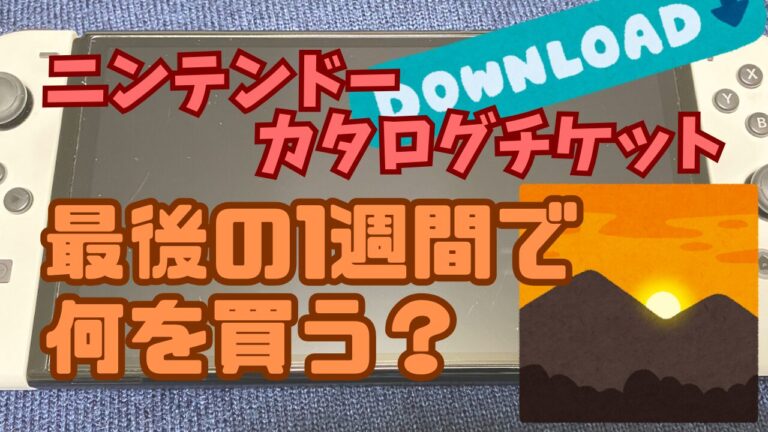ニンテンドーカタログチケット、最後の1週間！ 最後に交換するソフトのおすすめ | ゲーム好きのねぐら ぴこぴこ